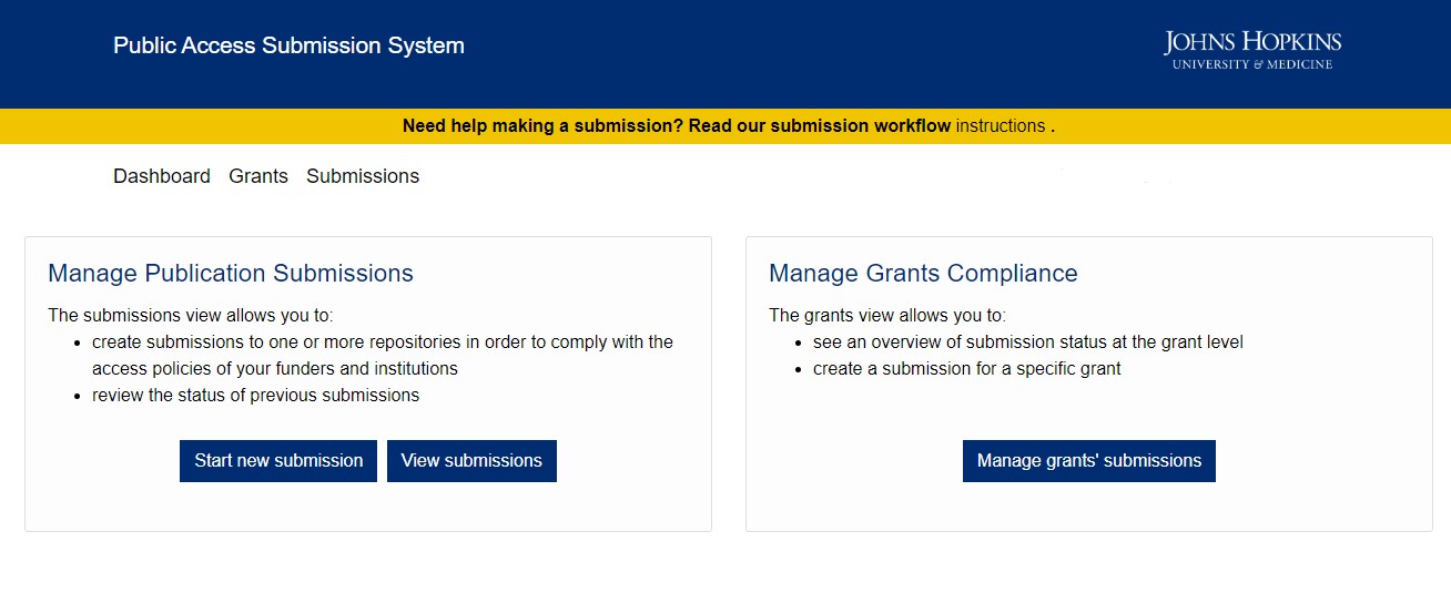 User Guide – Public Access Submission System (PASS)