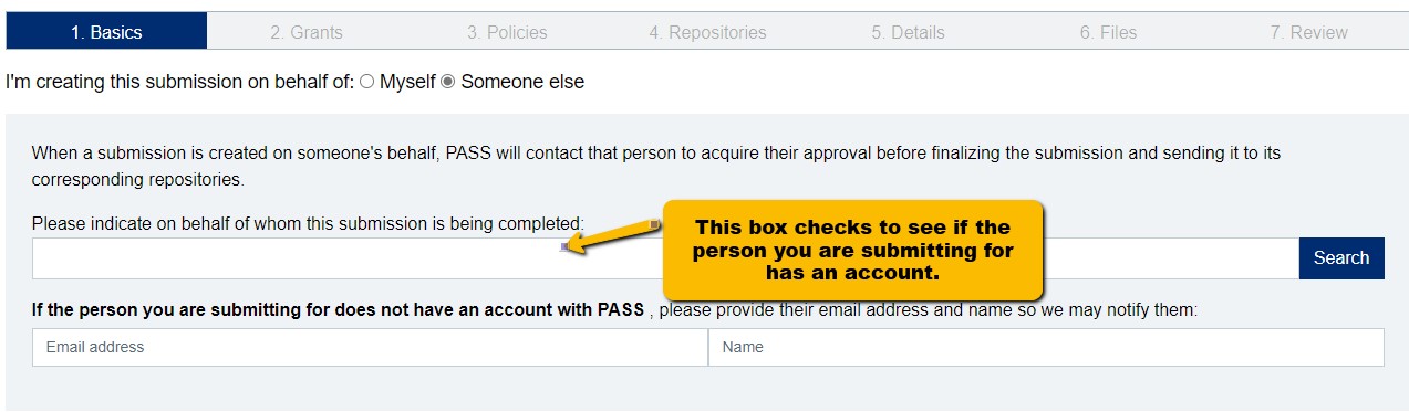 User Guide – Public Access Submission System (PASS)
